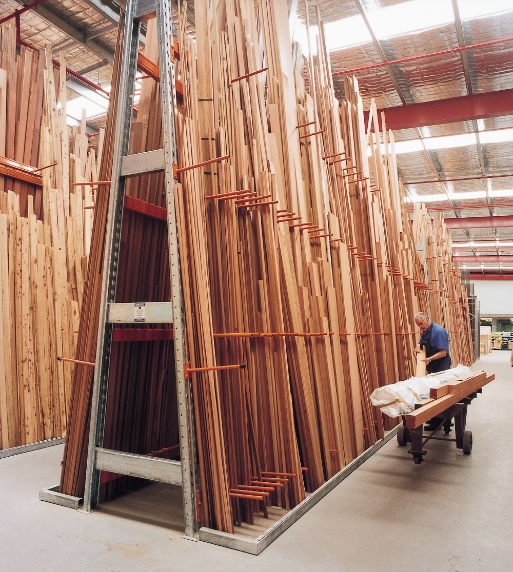 A-Frame Racking | Vertical storage of light weight, long materials