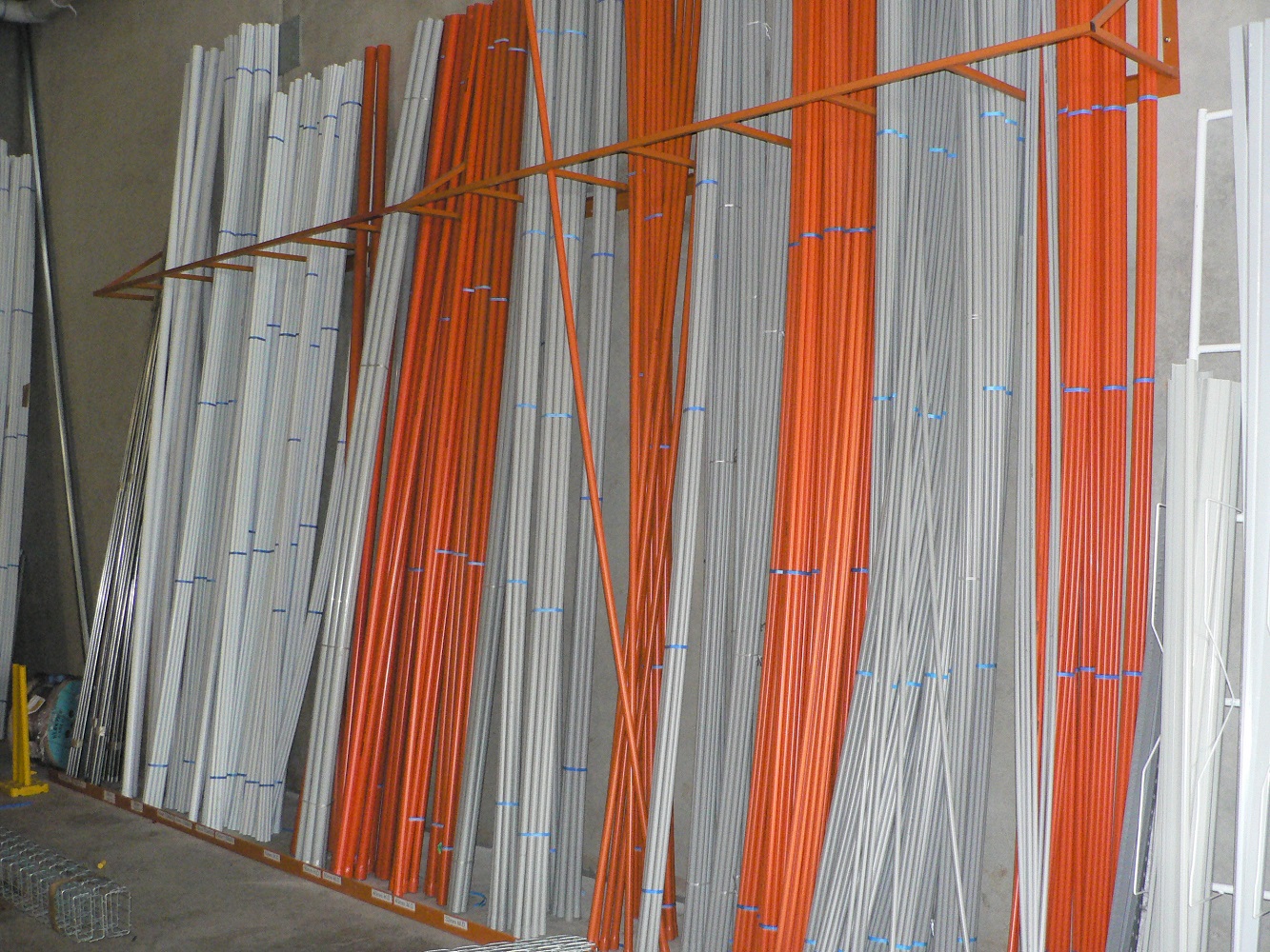 A-Frame Racking | Vertical storage of light weight, long materials