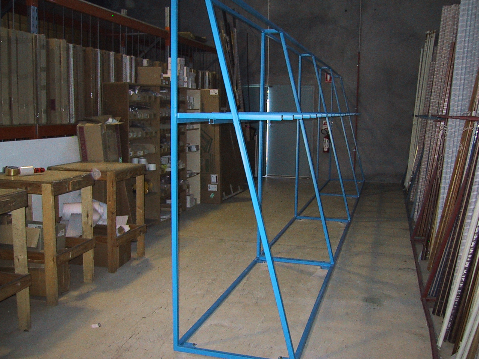 A-Frame Racking | Vertical storage of light weight, long materials
