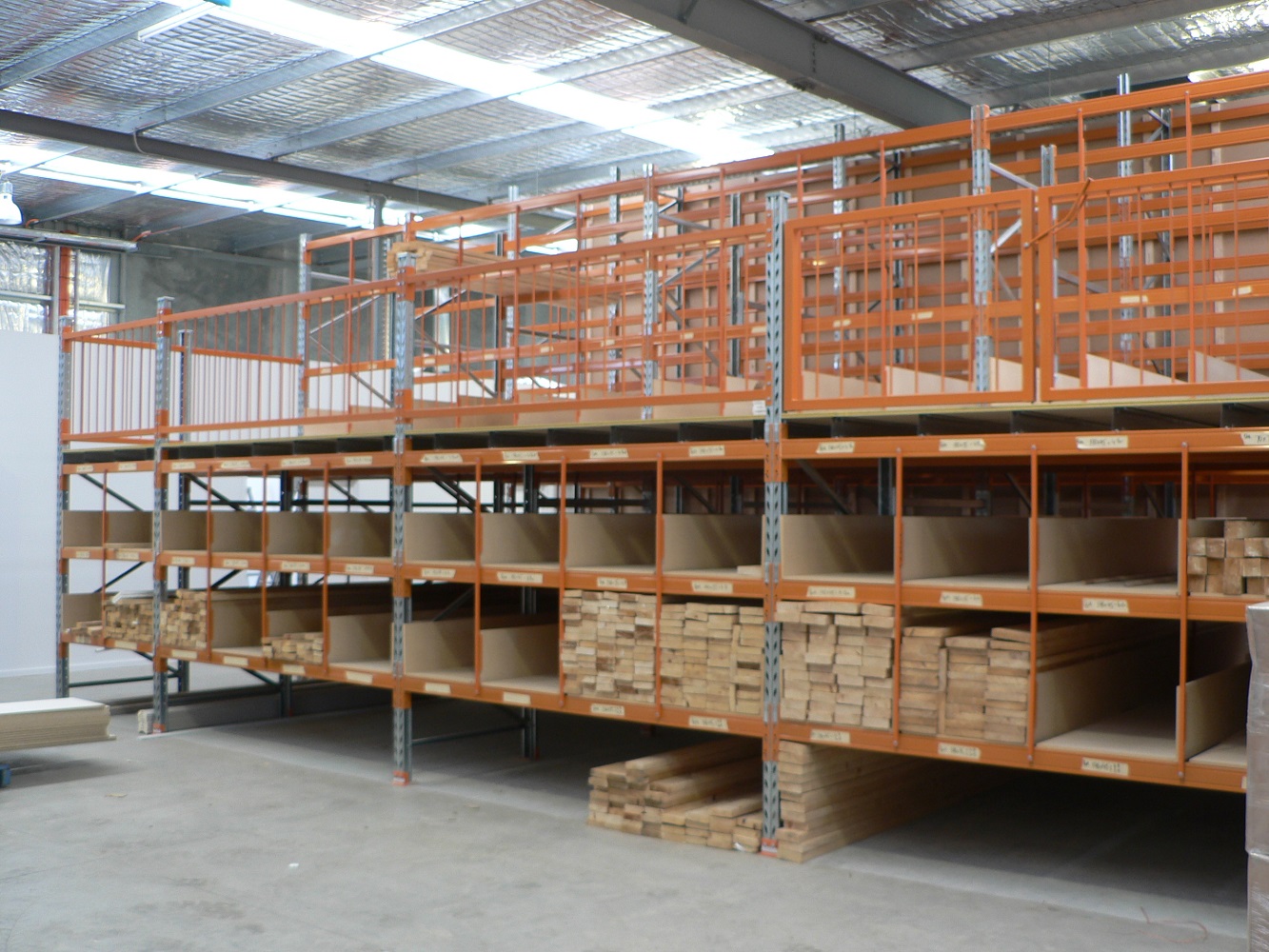 Pigeon Hole Raised Storage Area