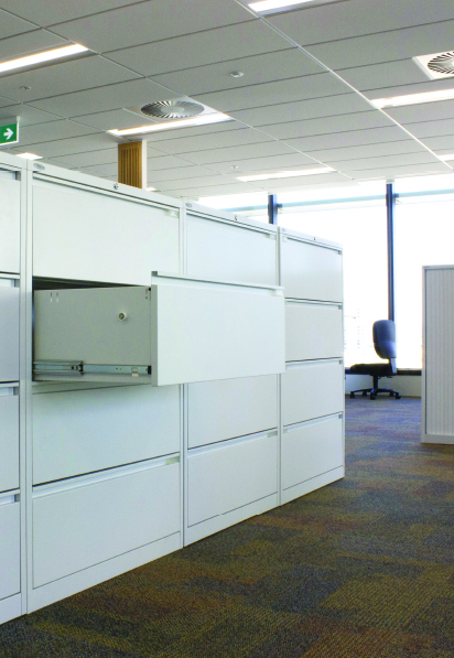Steelco Lateral Filing Cabinet | High volume filing for confined spaces